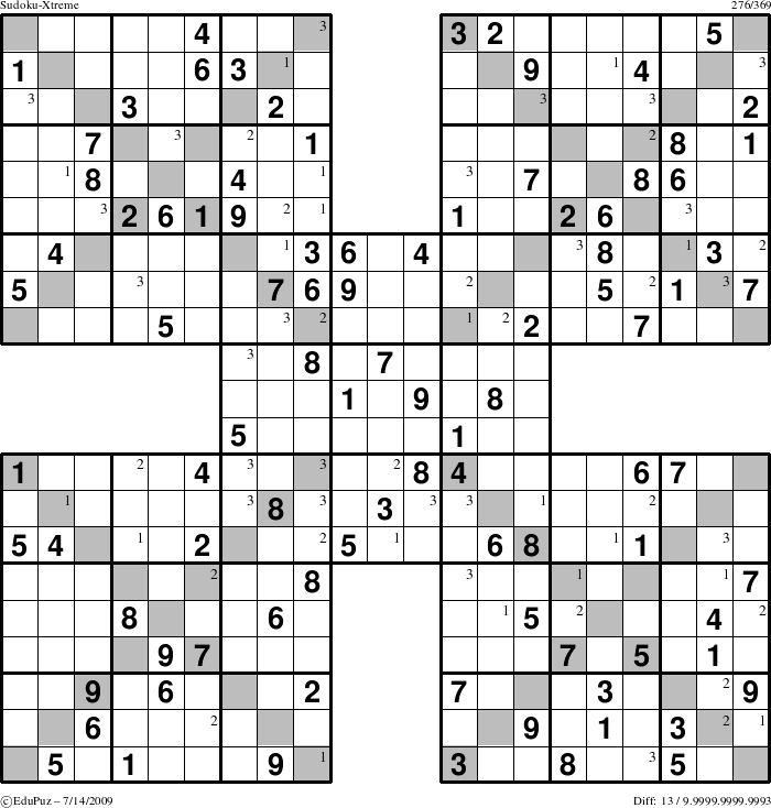 EduPuz Group Puzzle Type 'Sudoku-Xtreme'